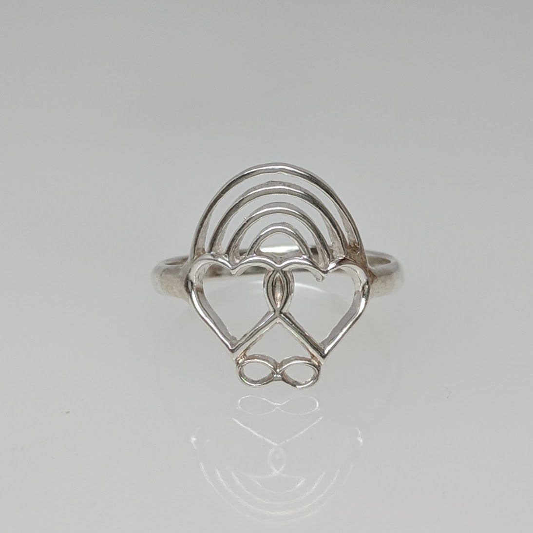 Rainbow Bridge Ring £ – The Llama and Alpaca Jewelry Store